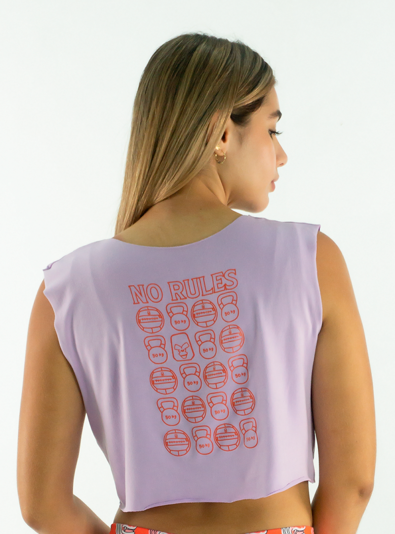 NORULES CROP TOP SIN COSTURA | LILA - Vitalike